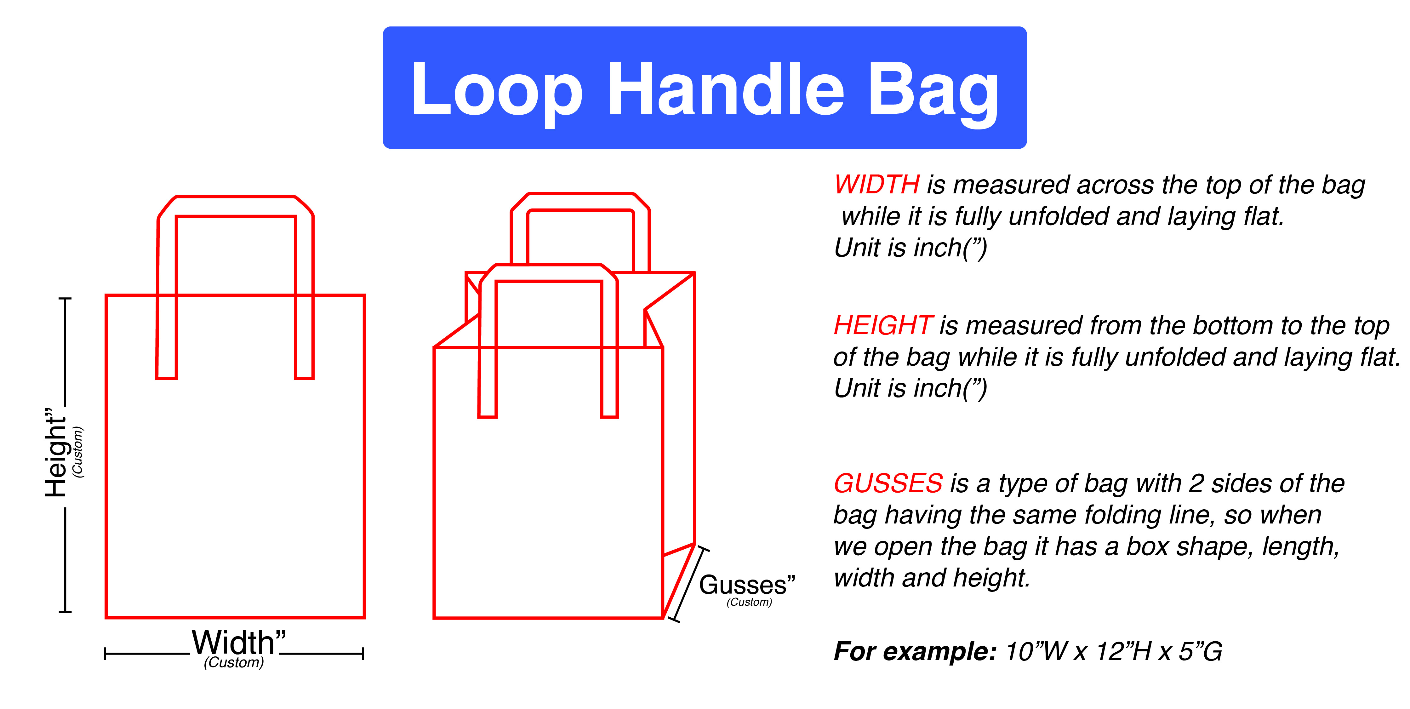 Custom Printed Soft Loop Handle Bag | Shopping bag - Biodegradable ...